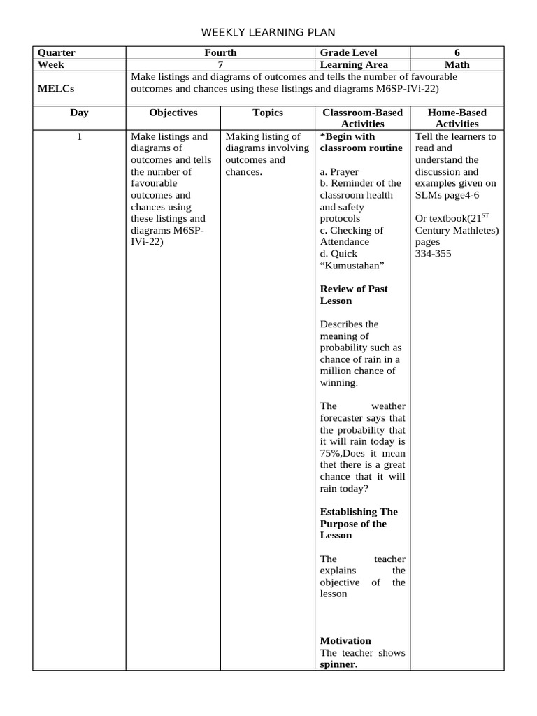 Math Week 7 Pdf Cognitive Science Teaching