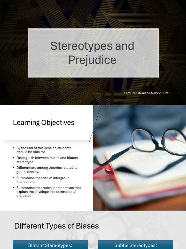 Stereotypes and Prejudice | PDF | Stereotypes | Prejudices