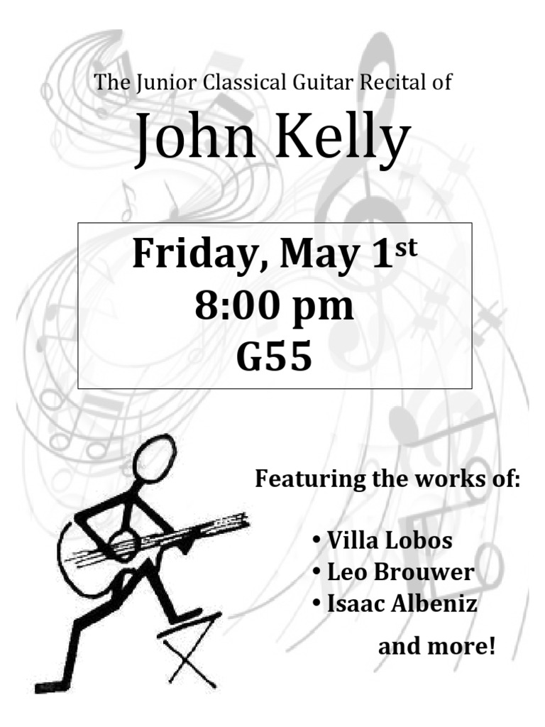 Junior Classical Guitar Recital | PDF