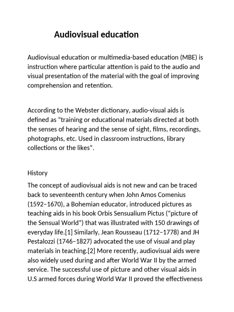 Audiovisual Education | PDF | Behavior Modification | Cognition