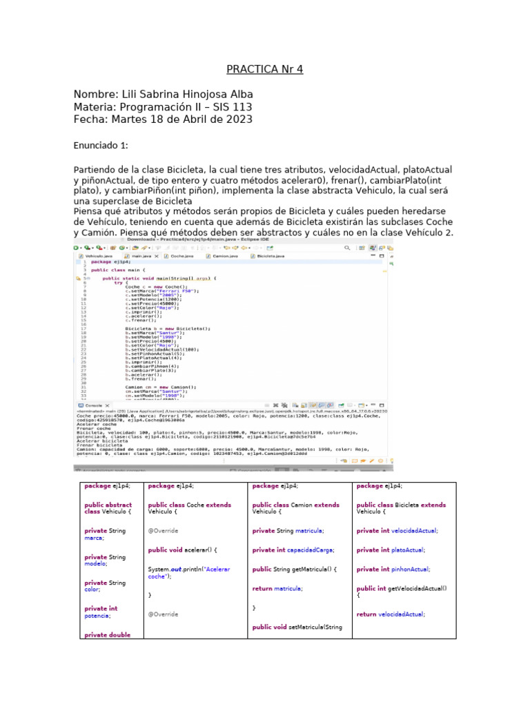 PRACTICA NR 4 pROGRA | PDF | Java (lenguaje de programación) | Programación de computadoras