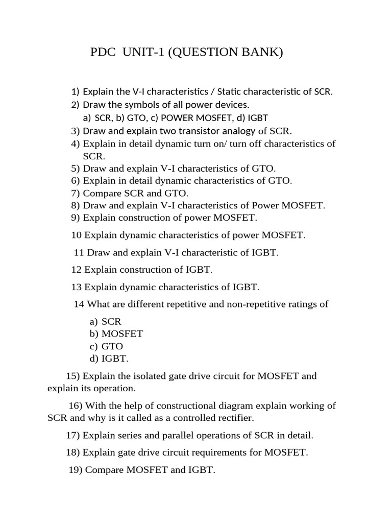 PDC (QB) Unit-1 | PDF