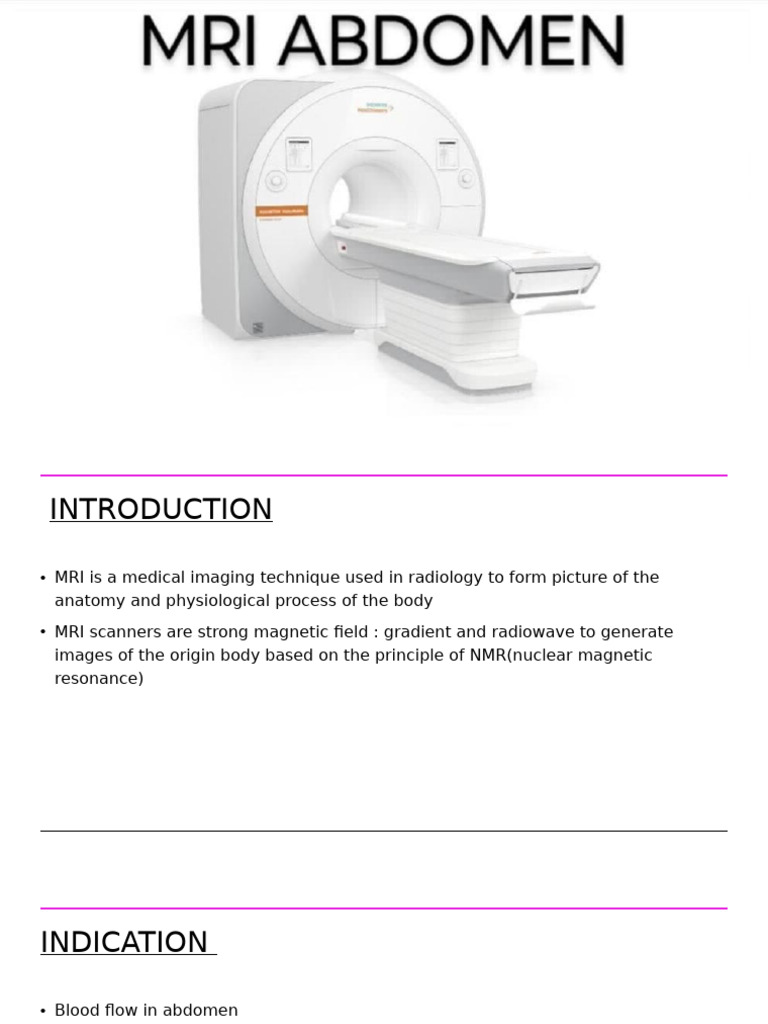 Mri Abdomen | PDF
