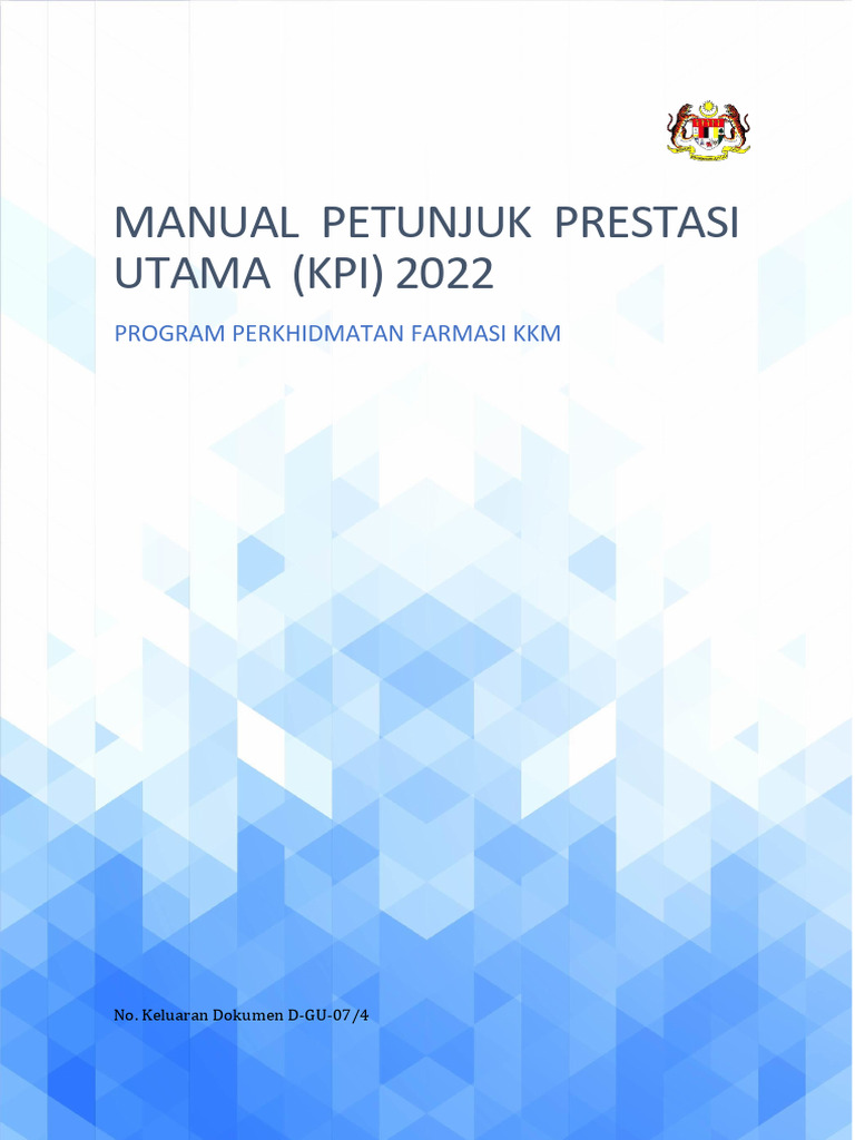 Manual Kpi Farmasi 2022 | PDF