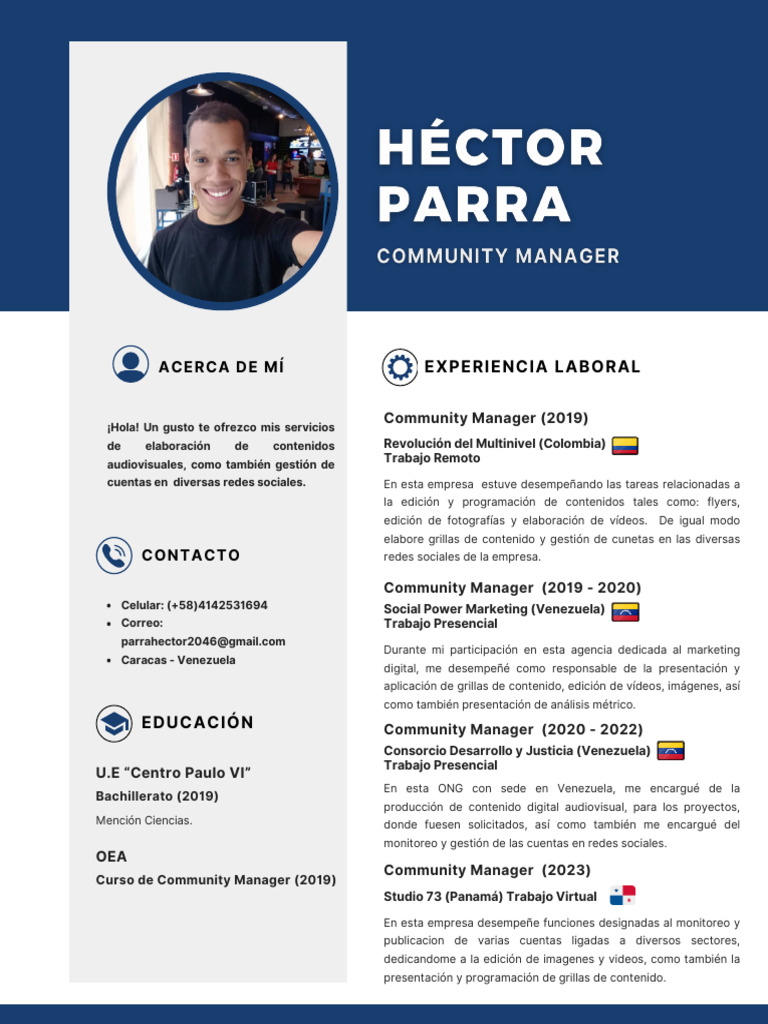 Currículum Hector Parra - 20241031 - 145638 - 0000 | PDF | Ciencias sociales | Arte