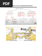 Fleming's Left Hand Rule Guide | PDF | Electric Current | Magnetic Field