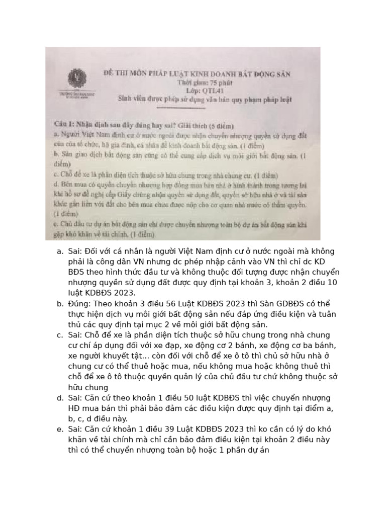 Giải đề thi | PDF