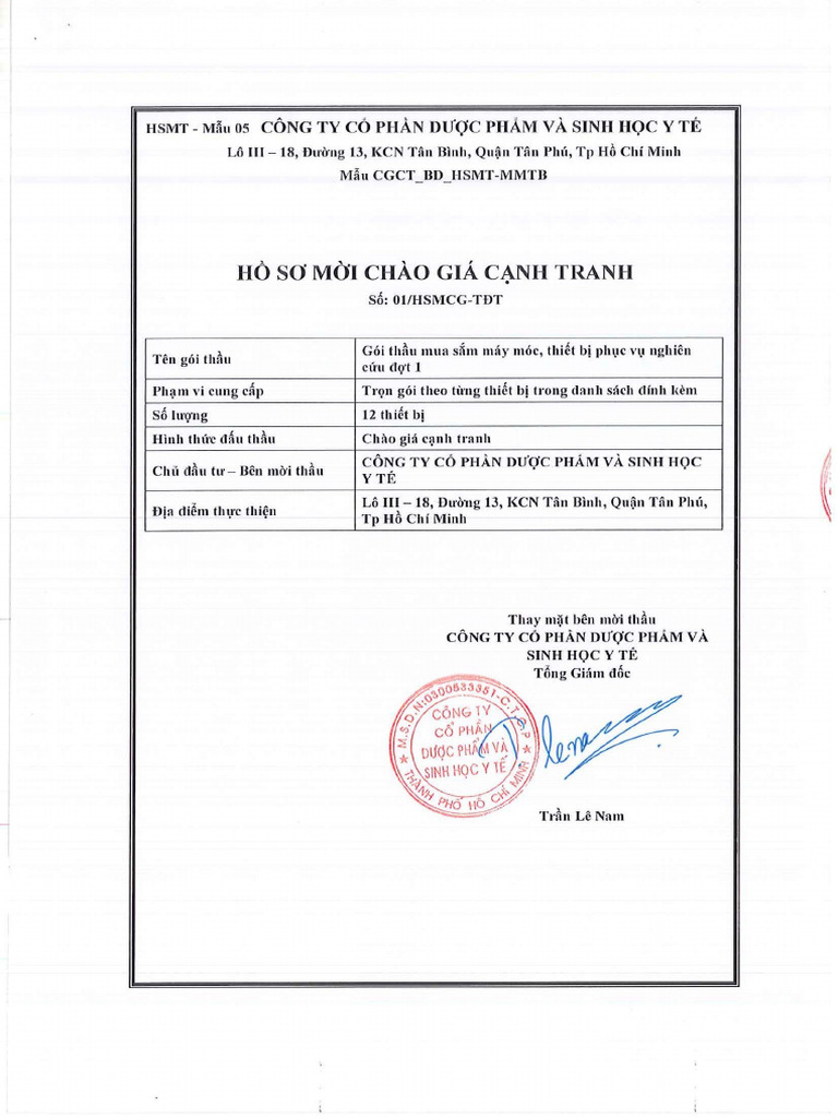 H Sơ M I Chào Giá C NH Tranh | PDF