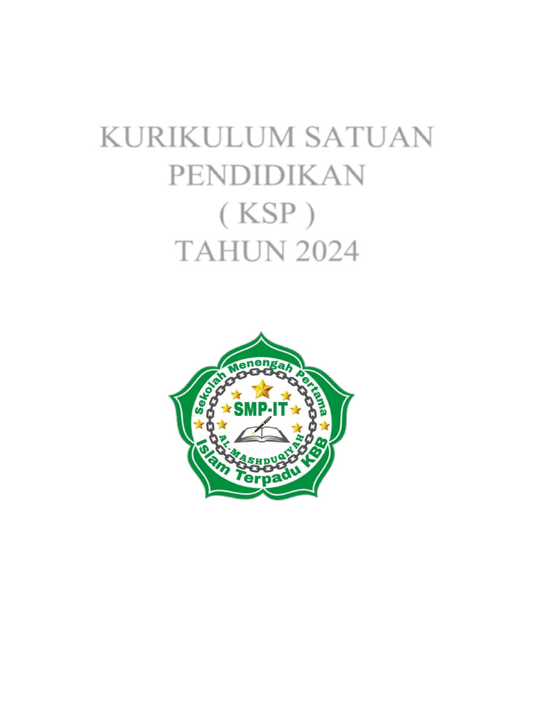 KSP - SMP It Al Mashduqiyah 2024 | PDF | Karier & Perkembangan