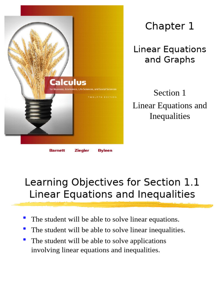 bcb12e_ppt_1_1 | PDF | Equations | Inequality (Mathematics)