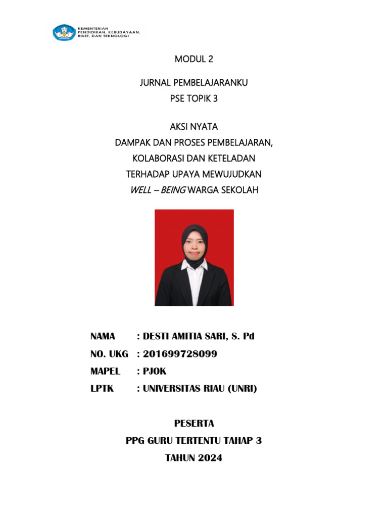 Modul 2 - Jurnal Pse | PDF | Karier & Perkembangan | Pengembangan Diri