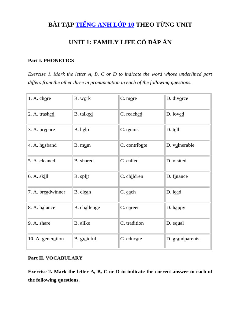 Unit 2 City Life | PDF | Marriage