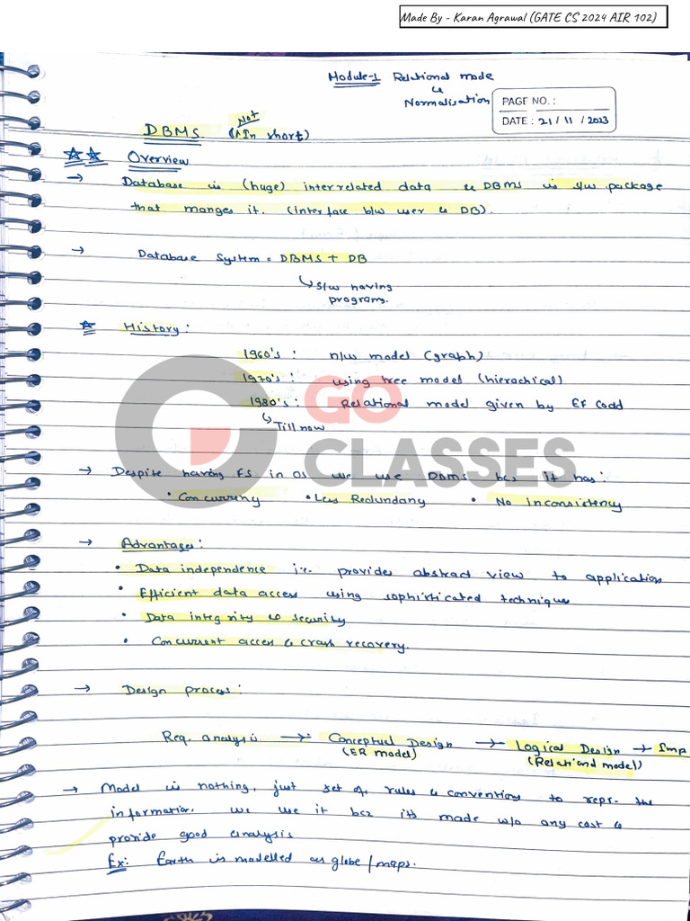 Karan Agrawal: GATE CS 2024 AIR 102 | PDF