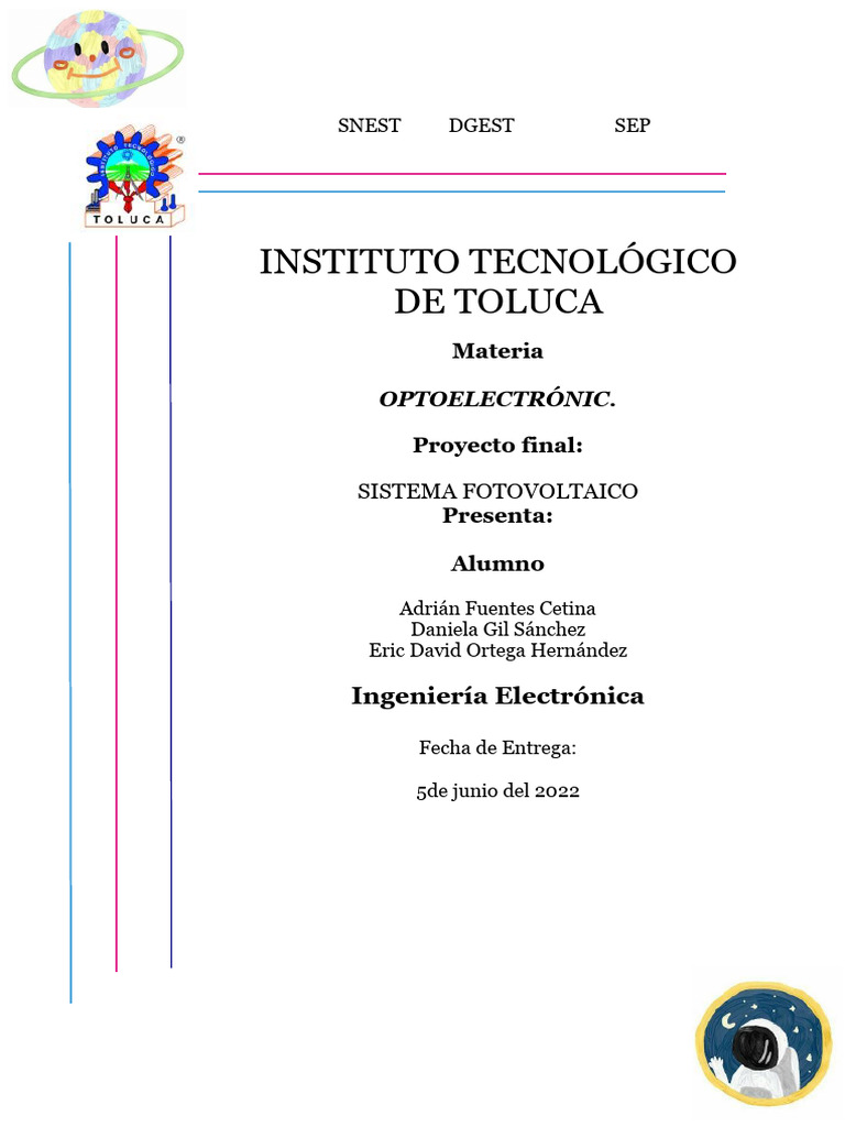 1 - Reporte Proyecto Final Adrian Dany Eric | PDF | Inversor de energia | Fotovoltaica