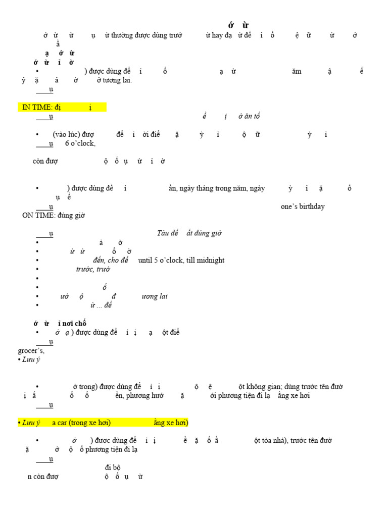 Lesson 13 Preposition | PDF