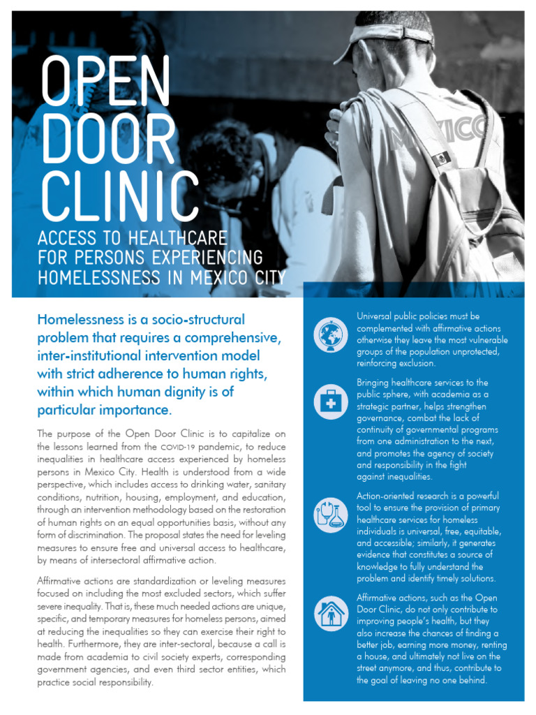 The Open Door Clinic: Access To Healthcare For Persons Experiencing ...