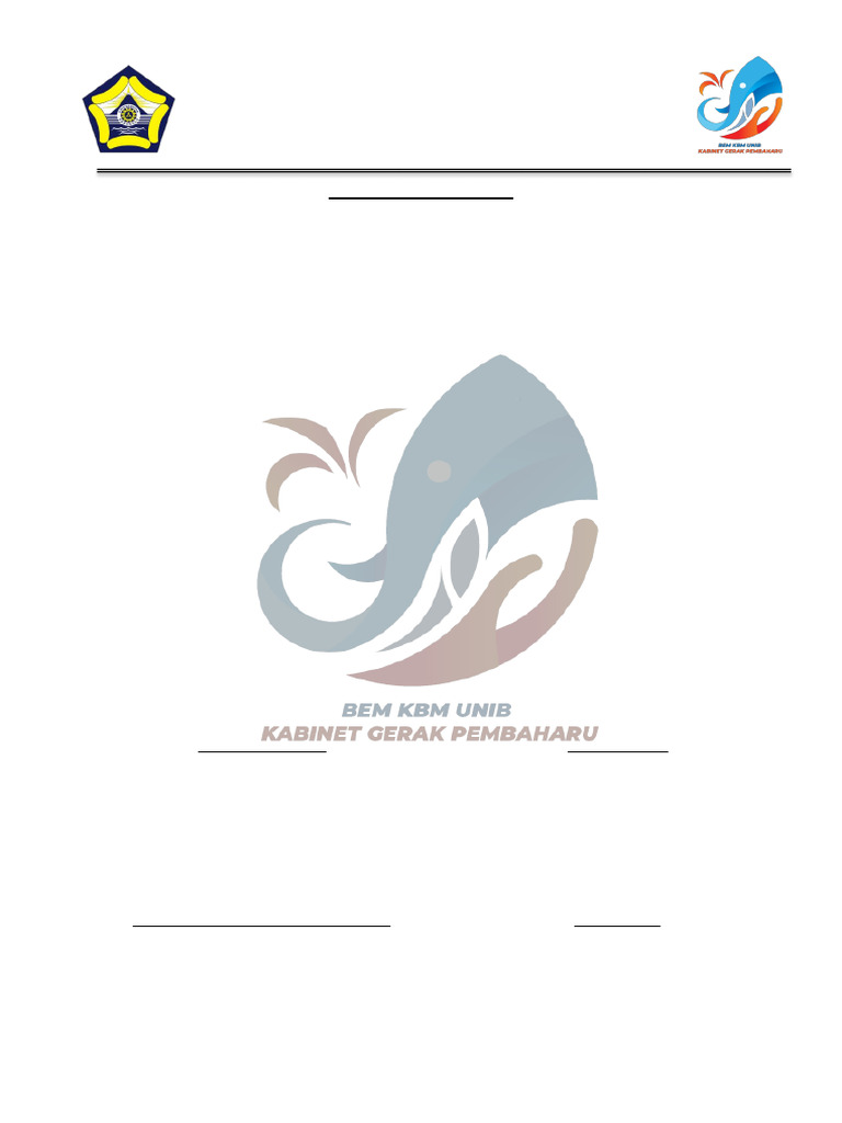 Himbauan PKKMB 2023 Mahasiswa Baru UNIB | PDF