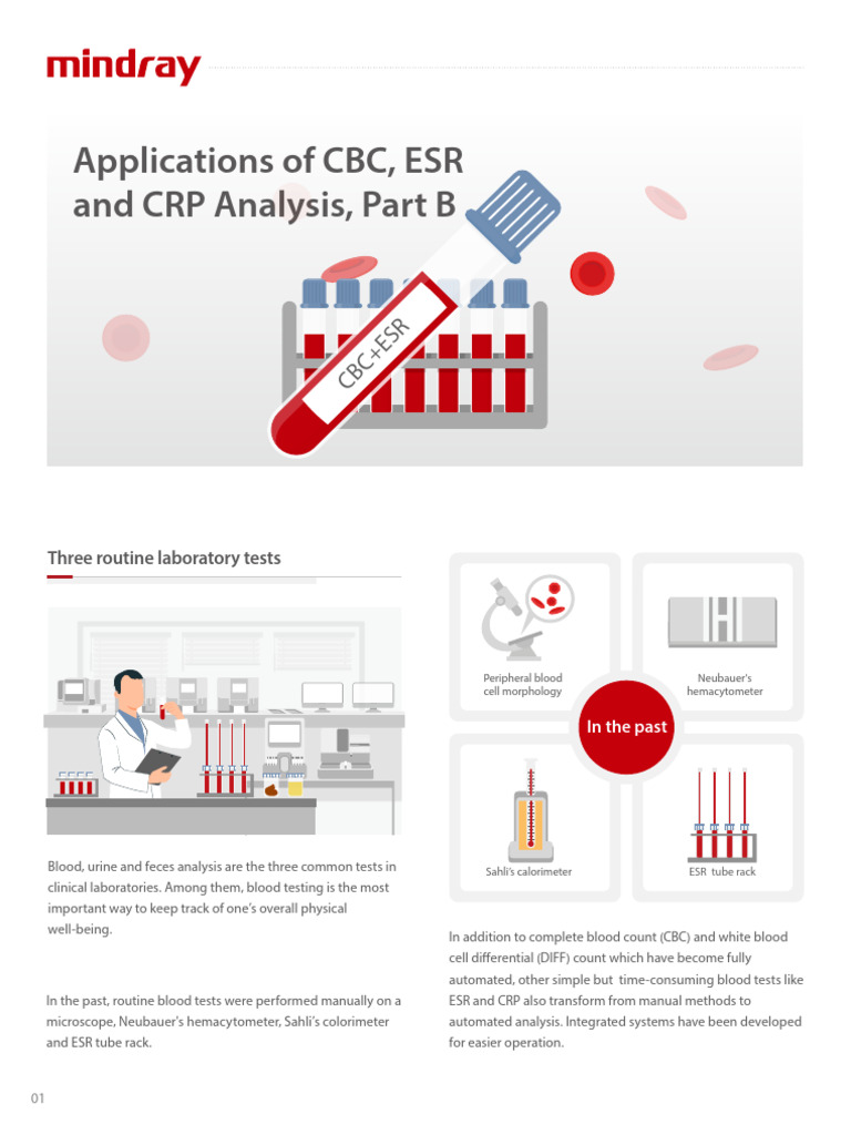 Hemabook Chapter15 Applications of CBC ESR and CRP Analysis | PDF | C ...