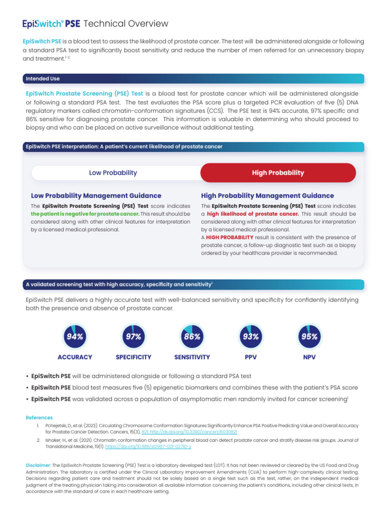 _PSE_Technical_Sheet | PDF | Prostate Specific Antigen | Prostate Cancer