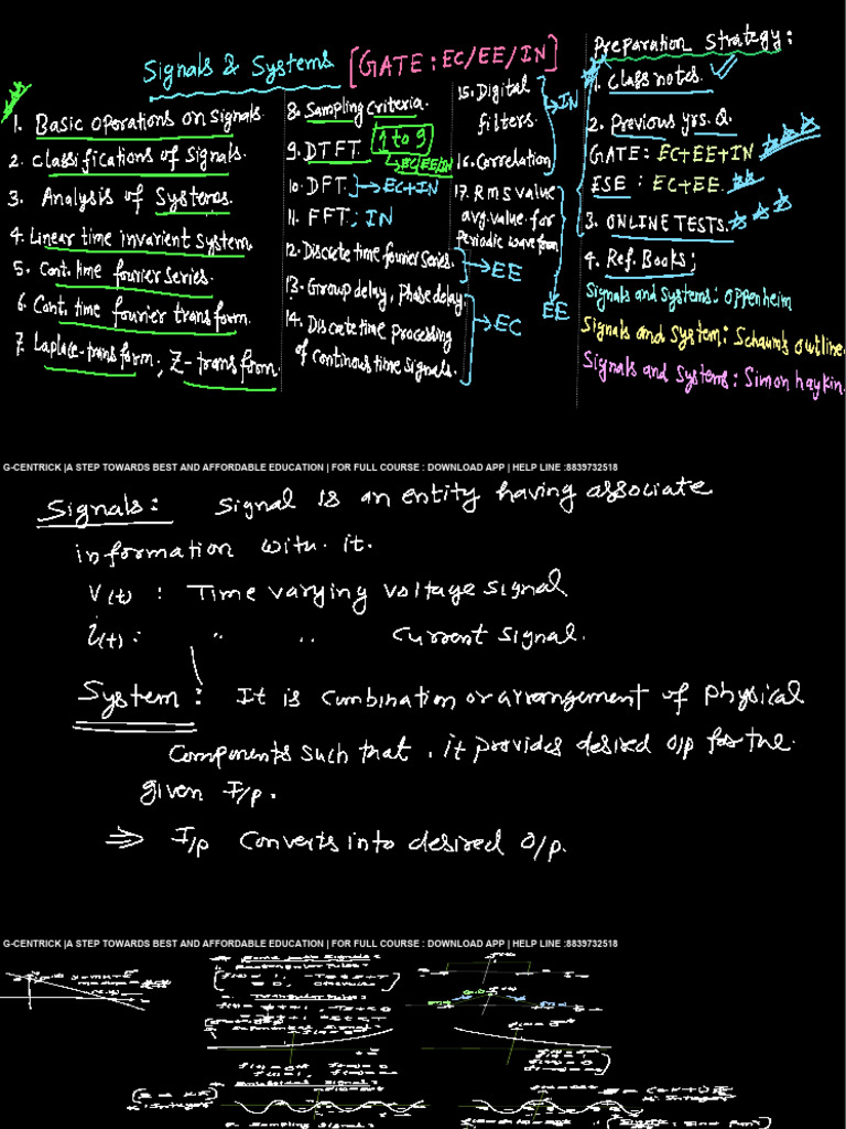 Signals and Systems Part 1 | PDF | Technology & Engineering