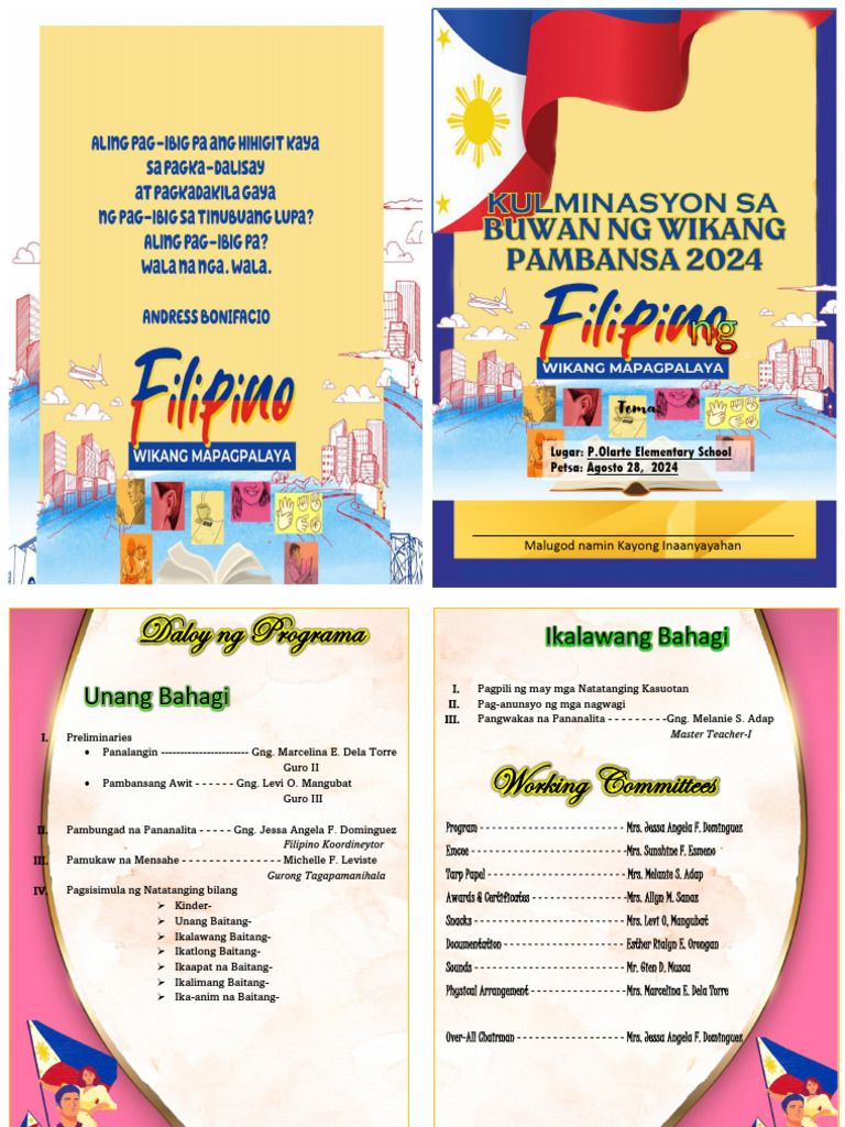 Buwan NG Wika Program 2024 | PDF