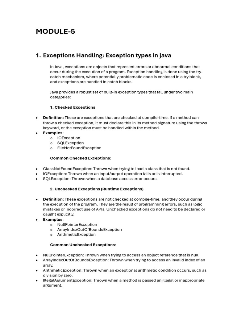 MODULE-5 | PDF | Java (Programming Language) | Computing