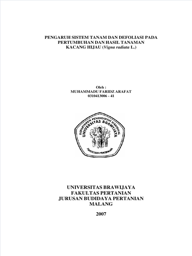 Rumus Panen | PDF | Griya & Taman