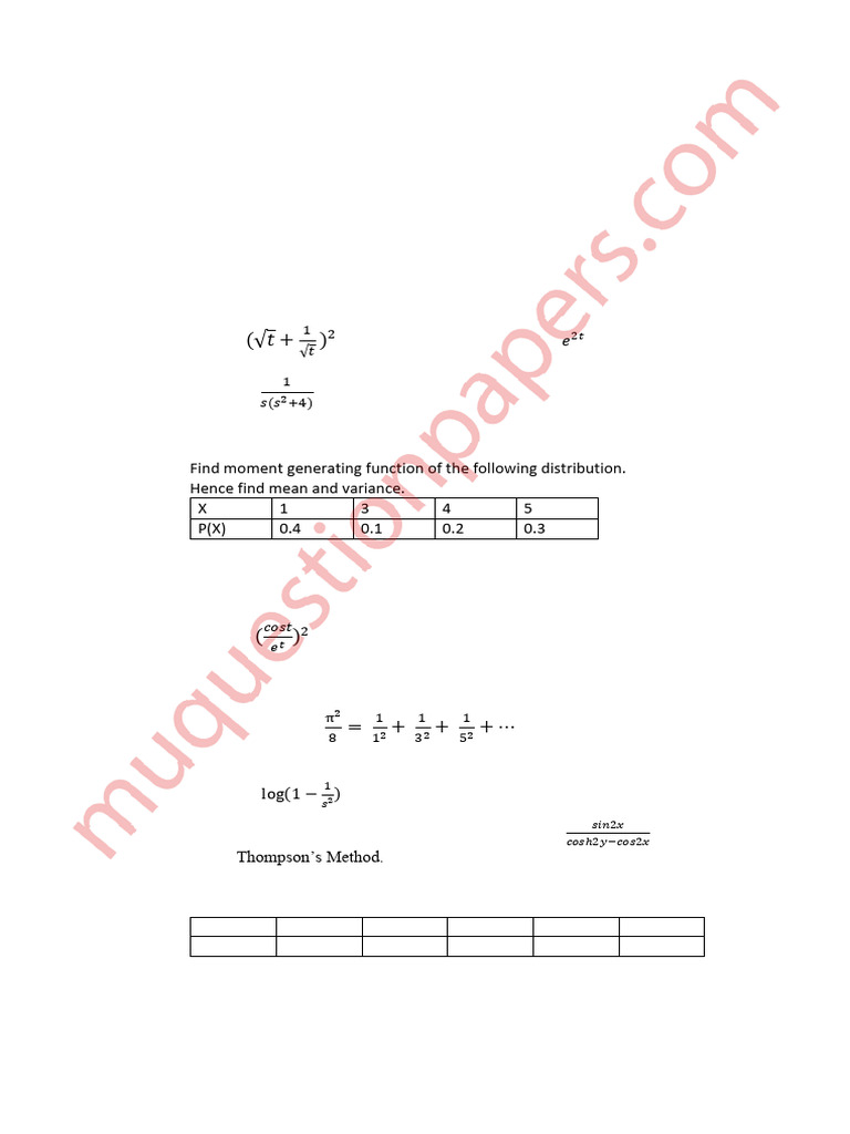 Be Computer Engineering Semester 3 2024 May Engineering Mathematics III ...