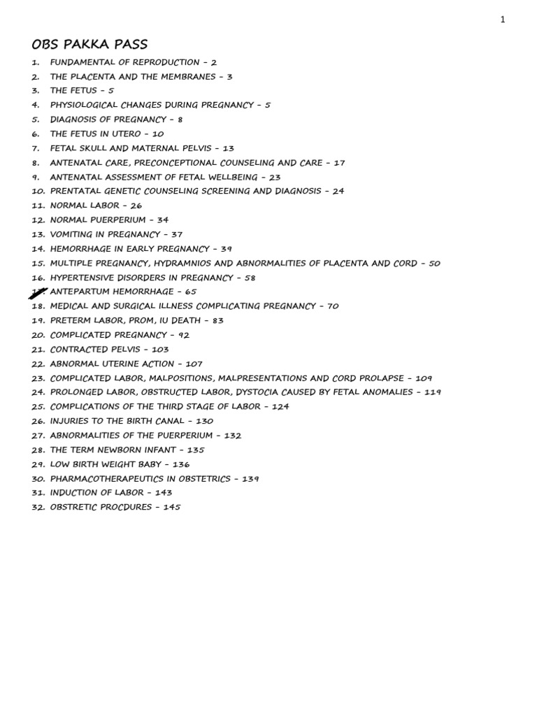 Obs 2 | PDF | Menstrual Cycle | Pregnancy