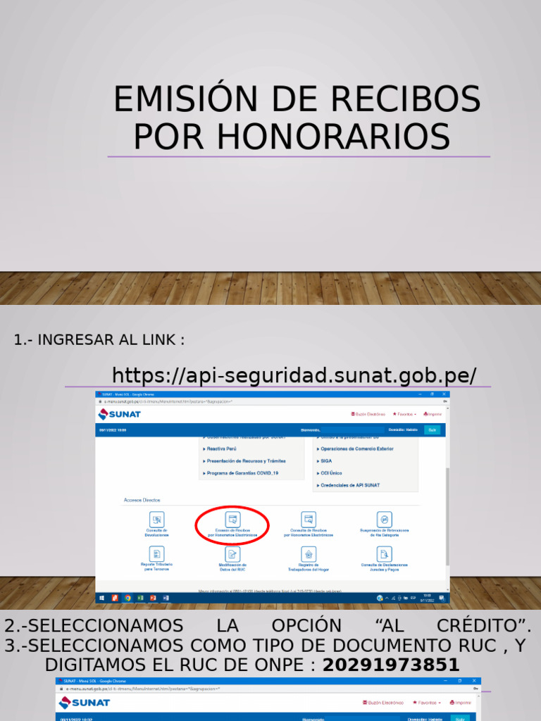 Guía para Emitir Recibos por Honorarios | PDF | Negocios | Finanzas y ...