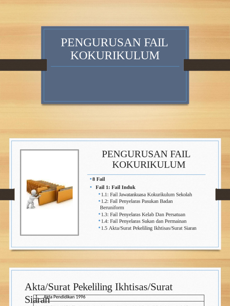 Pengurusan Fail Kokurikulum - 101332 | PDF