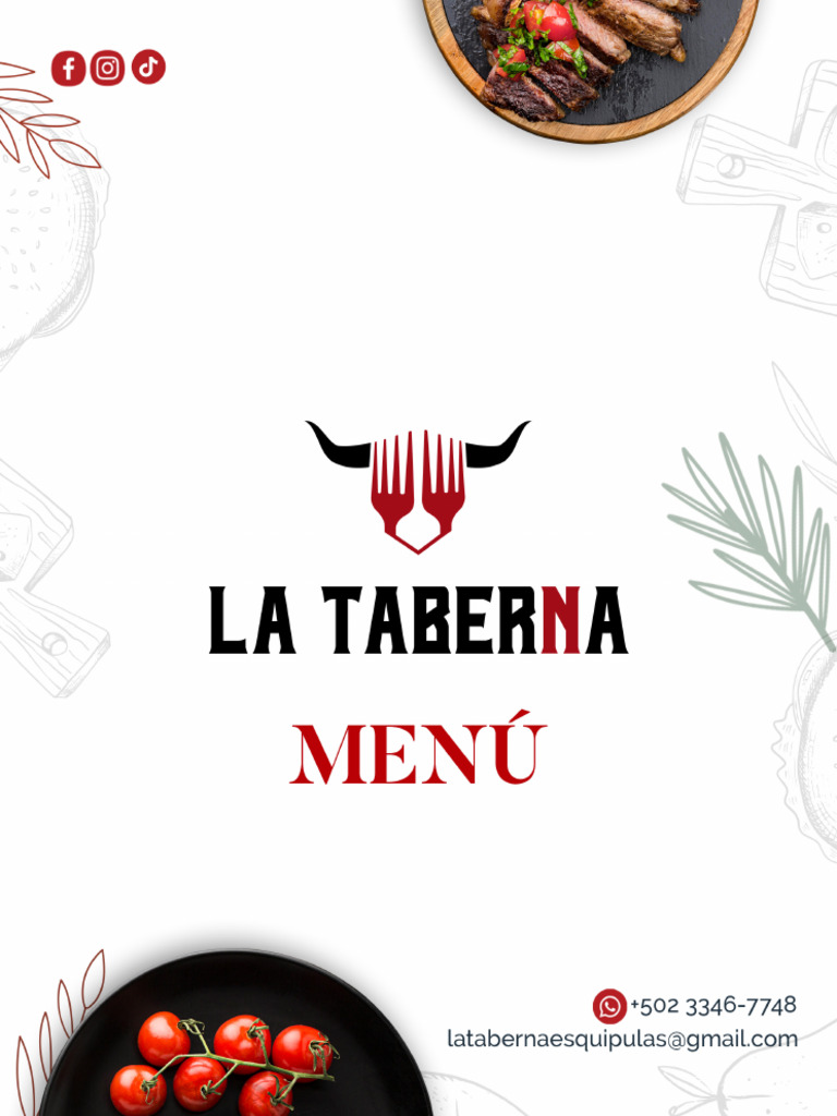 Menú Español - La Taberna | PDF