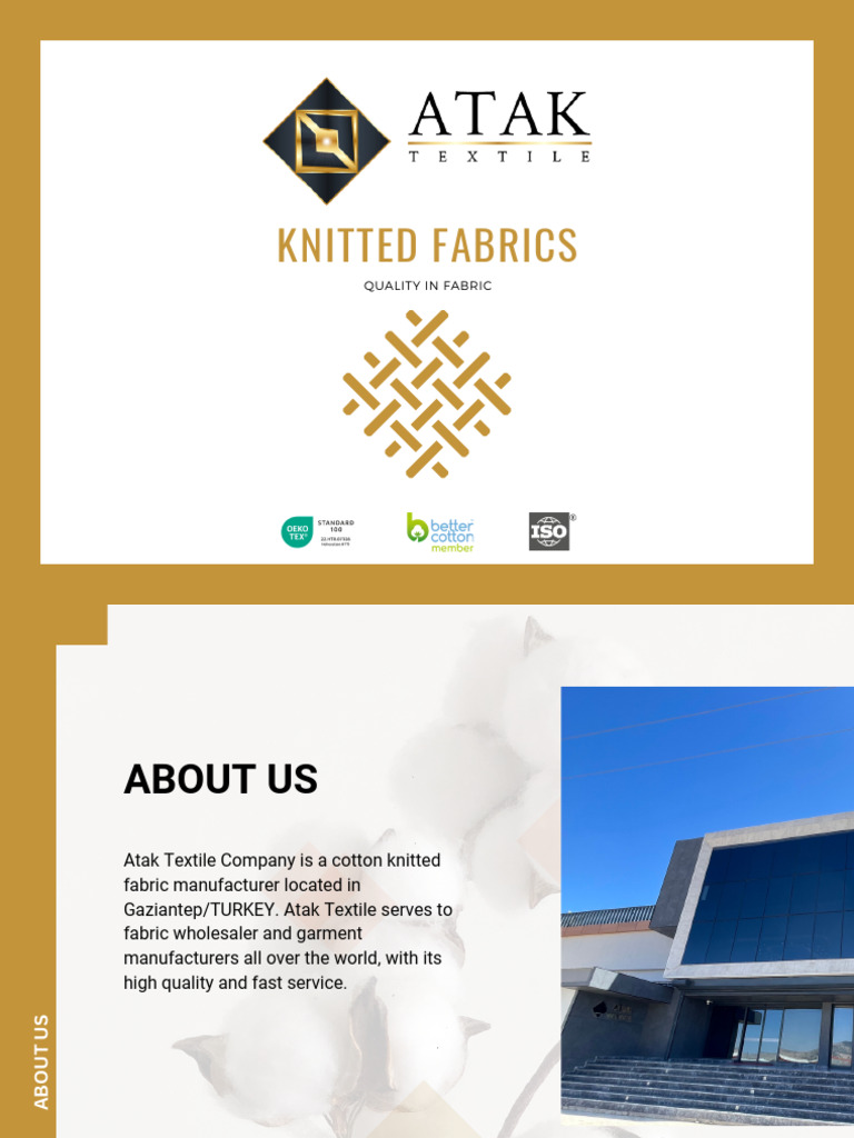 Atak Textile Company Profile | PDF | Textiles | Dyeing