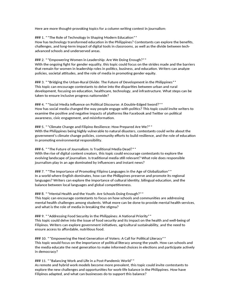 Column Writing Version 2 | PDF