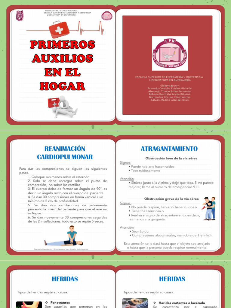 Manual de Primeros Auxilios | PDF | Quemar | Herida