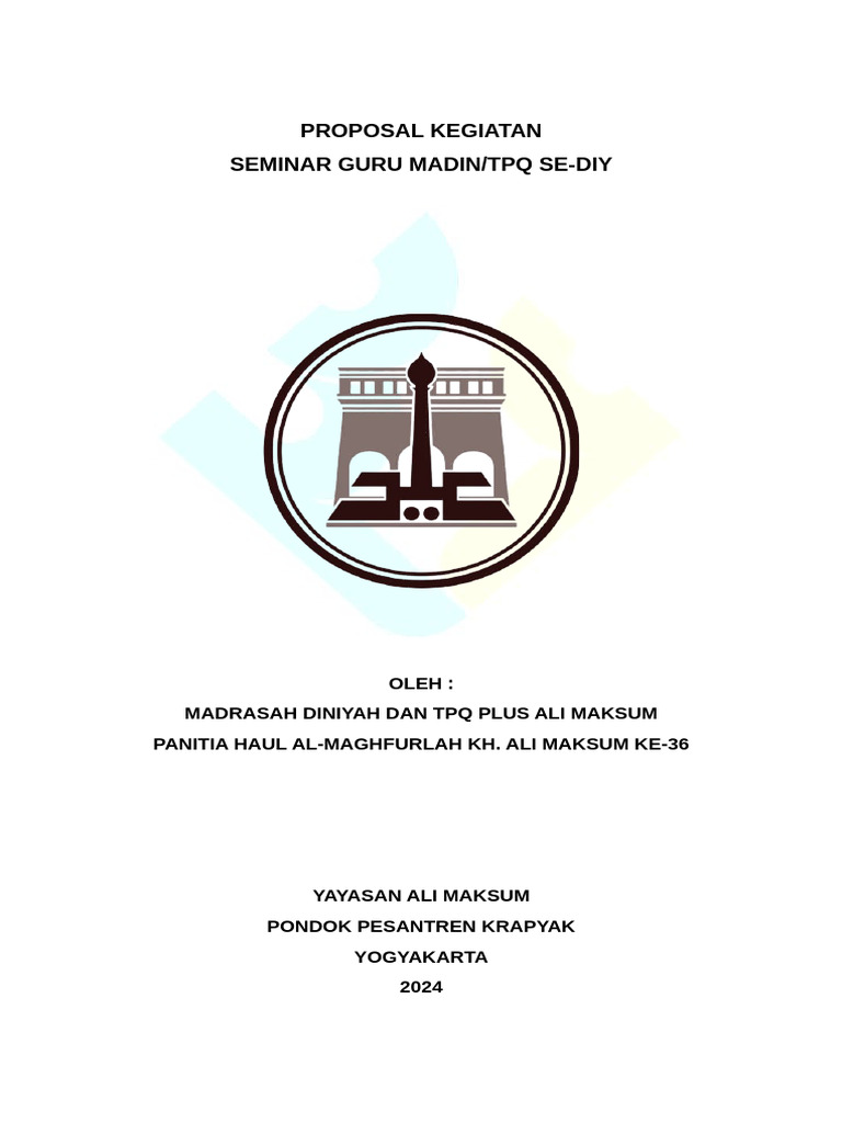 Proposal Seminar Guru Madin | PDF
