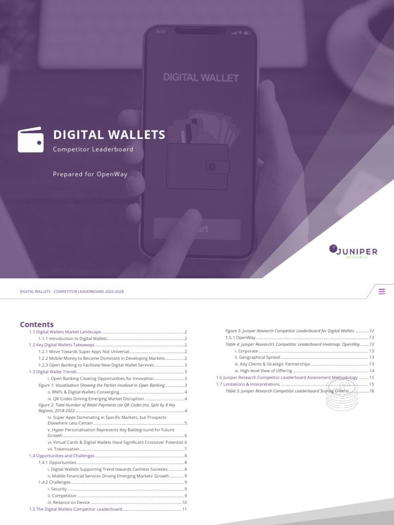 OpenWay Digital Wallets Report by Juniper | PDF | Qr Code | Point Of Sale