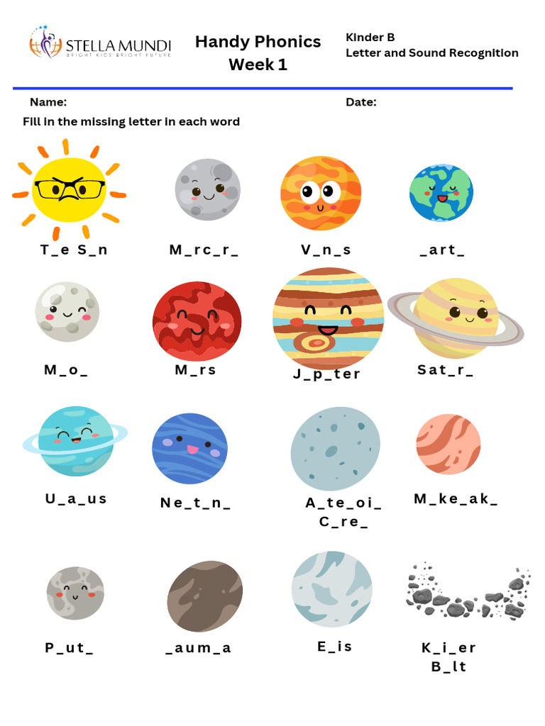 Early Literacy: Space Words | PDF