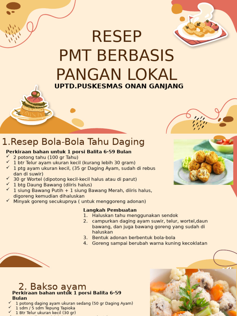 Resep PMT Sehat untuk Balita | PDF