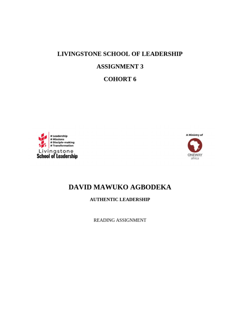 Authentic Leadership | PDF