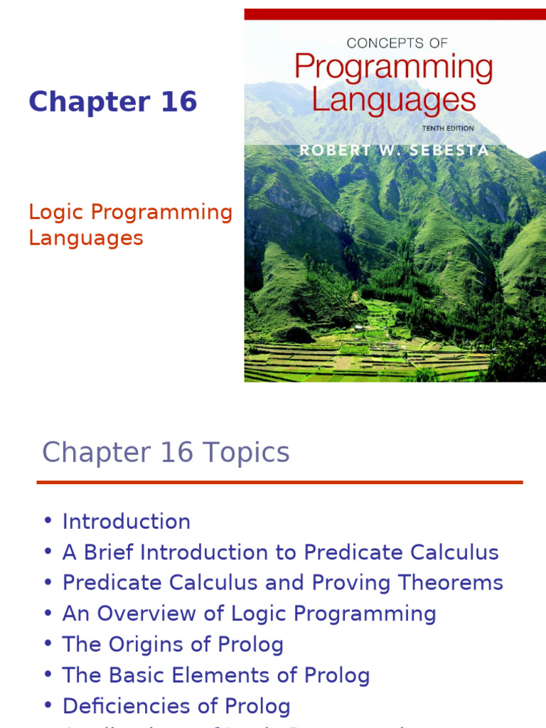 pl10ch16 Logical Programming | PDF | Theorem | Logic