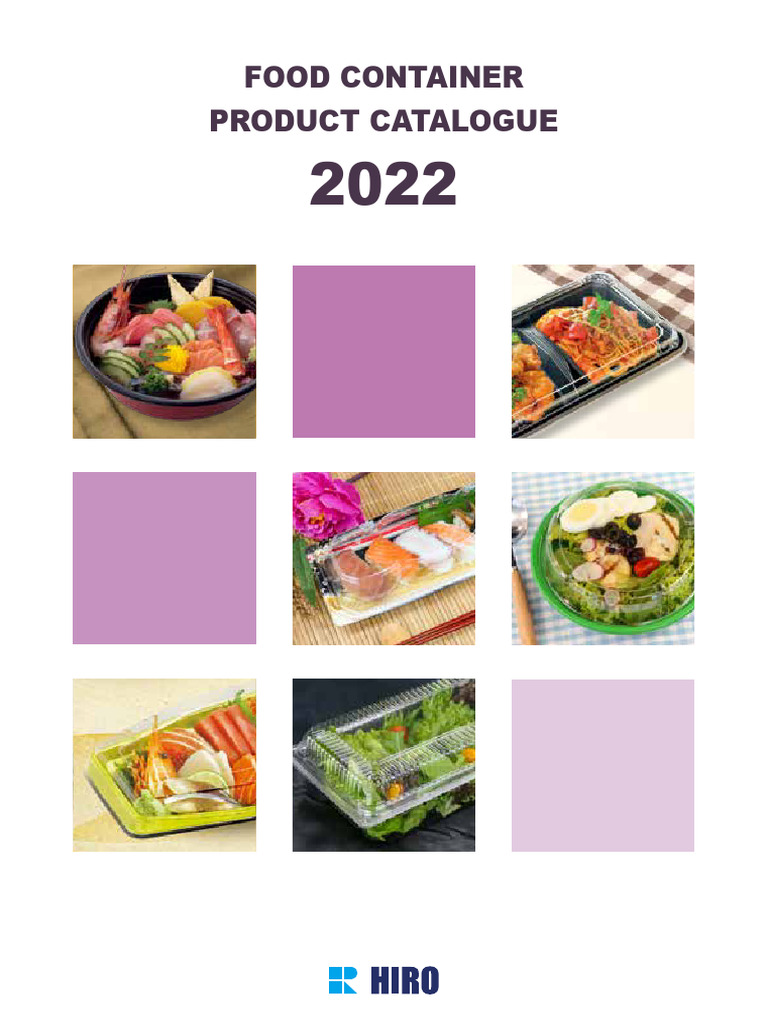 2022 Food Container Product Catalogue | PDF