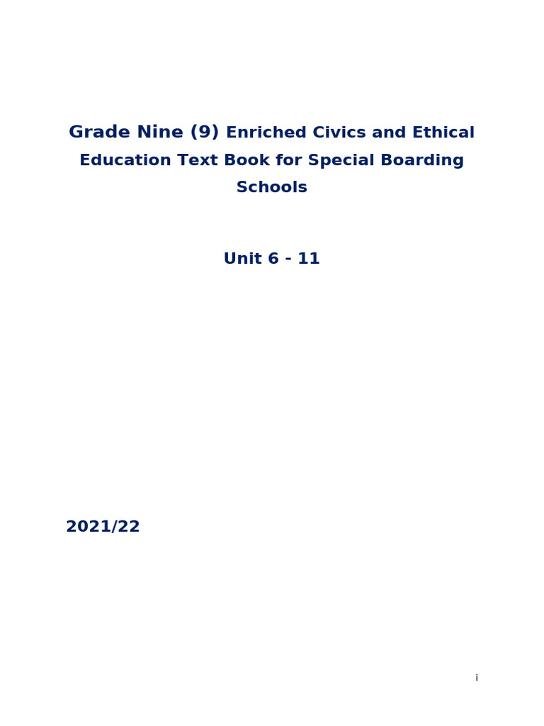 Civics Unit 6-11 (2nd Sem) - To Be Edited | PDF | Hiv/Aids ...