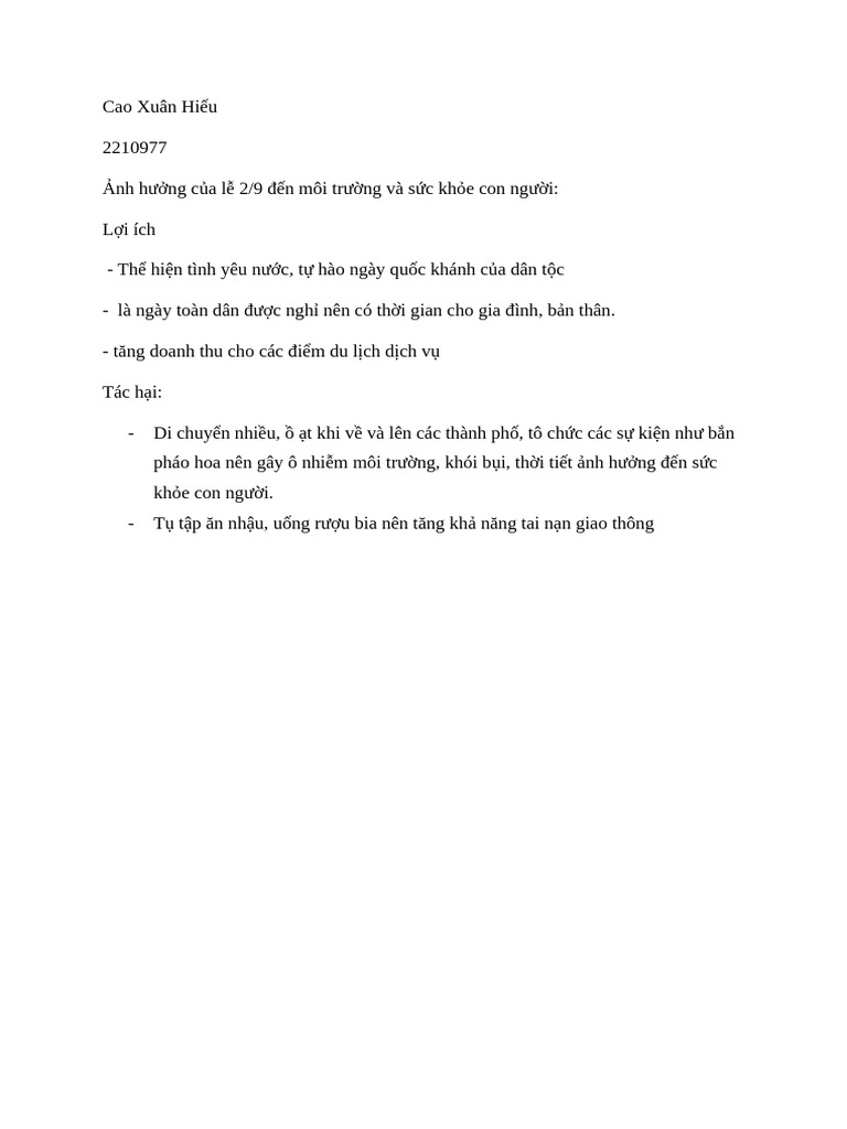 Cao Xuân Hiếu | PDF