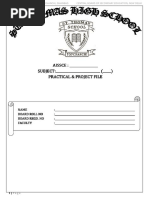 Project Front Page Design Template | PDF