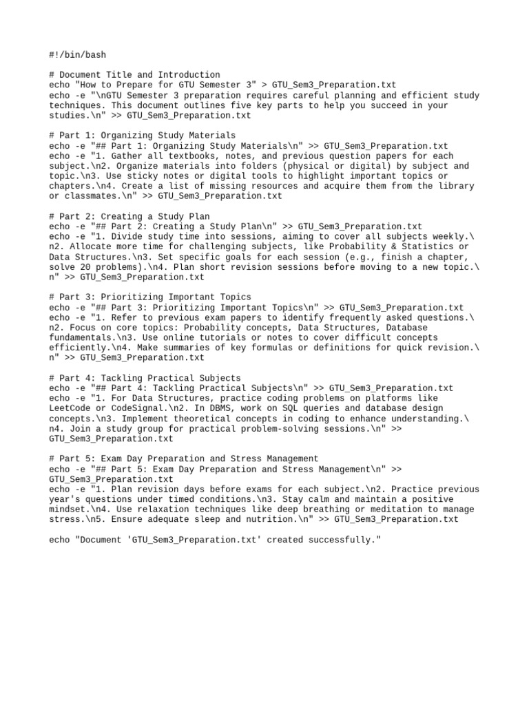 GTU Semester 3 Study Preparation Guide | PDF | Databases | Information Science