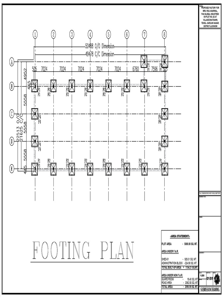 Footing Plan 2 | PDF