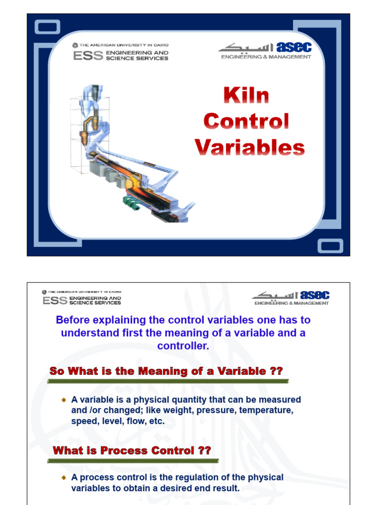 Understanding Control Variables in Kilns | PDF | Combustion ...