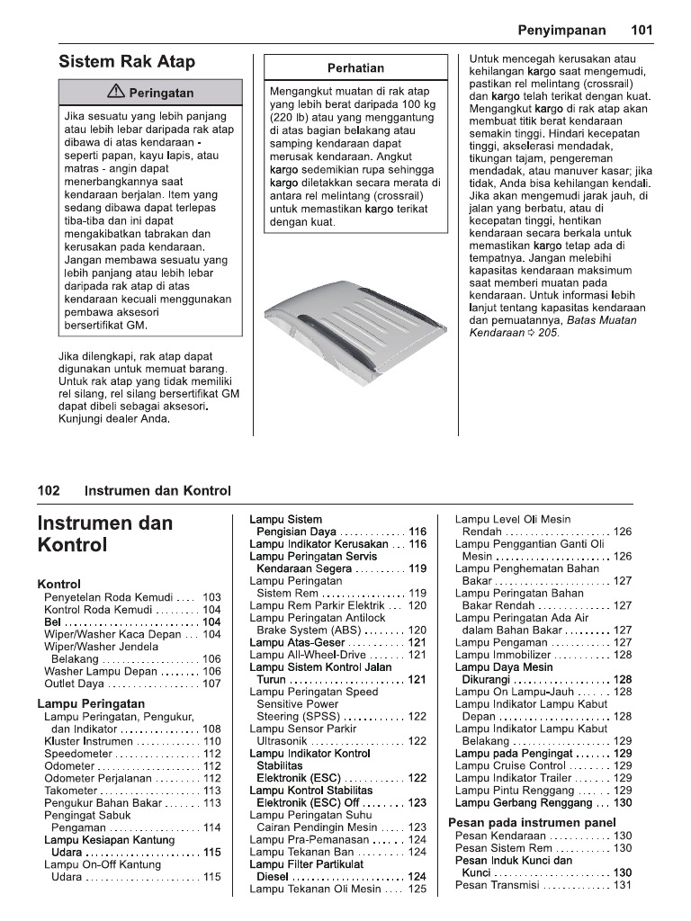Captiva My16 Car Manual 101 200 2 | PDF
