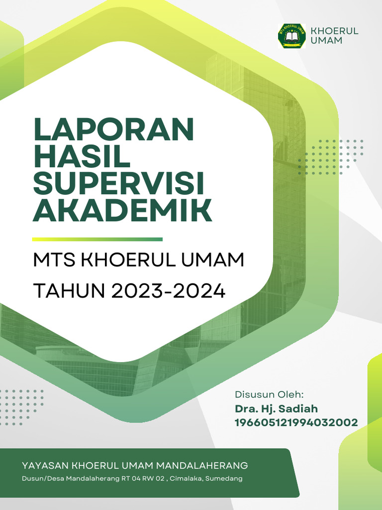Laporan Supervisi Akademik 2023-2024 | PDF